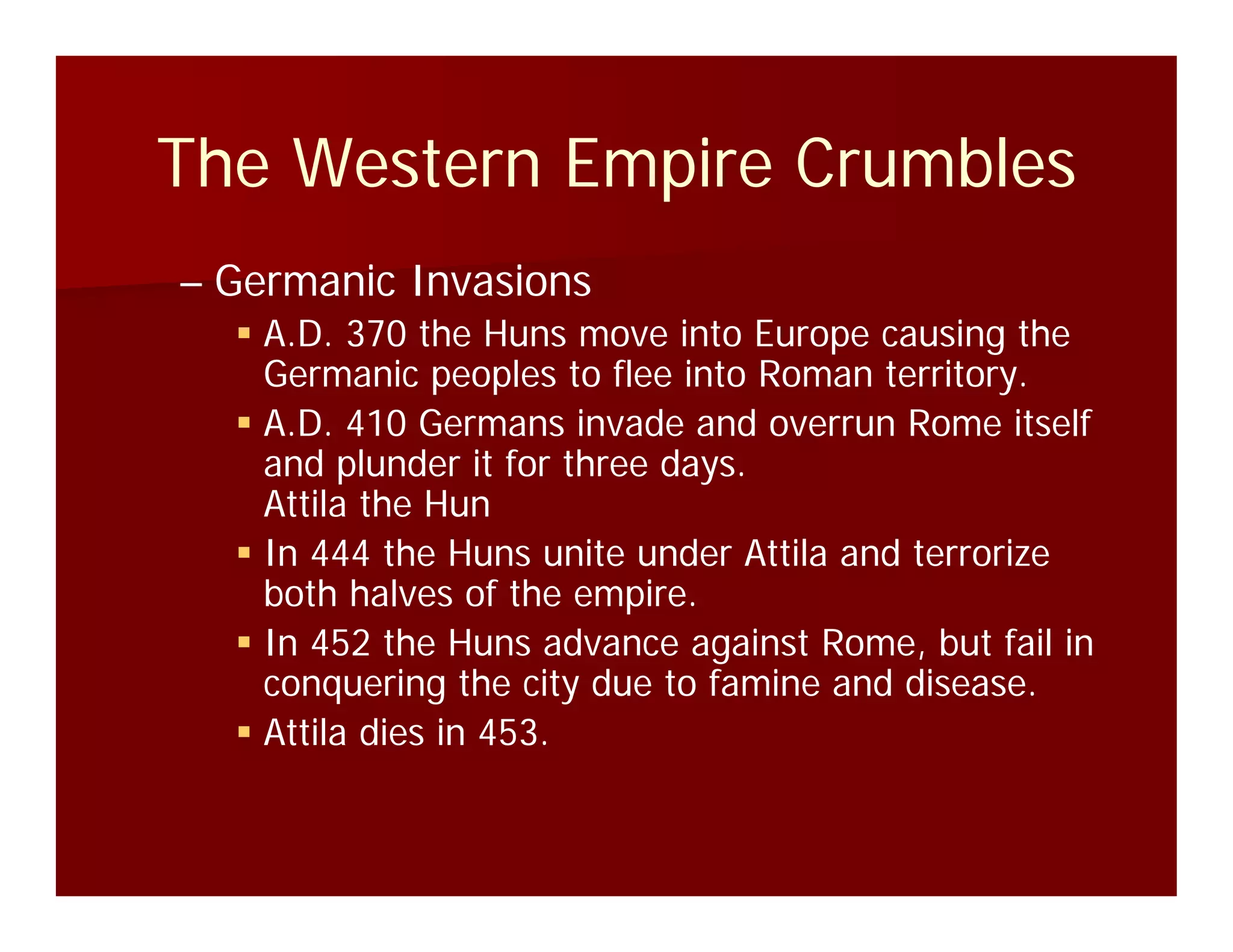 CPWC 06.4 the fall of the roman empire | PDF