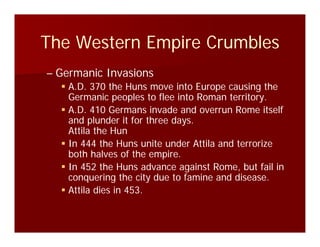 CPWC 06.4 the fall of the roman empire | PDF