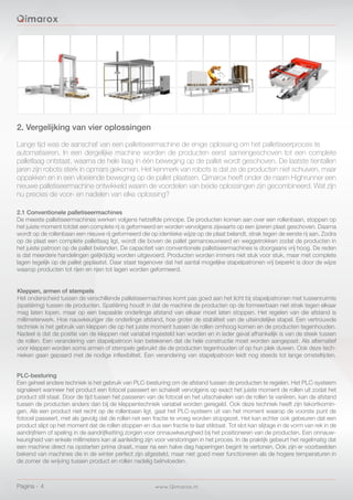 06.03.2015 White paper palletiseren, Efficiënt en snel palletiseren | PDF