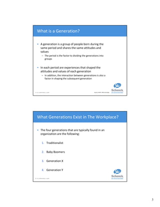 Managing a Multi-Generational Workforce | PDF