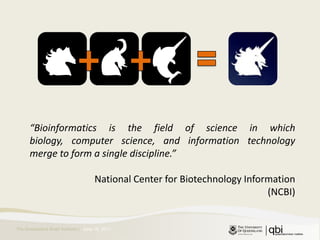Introduction to Bioinformatics | PPTX