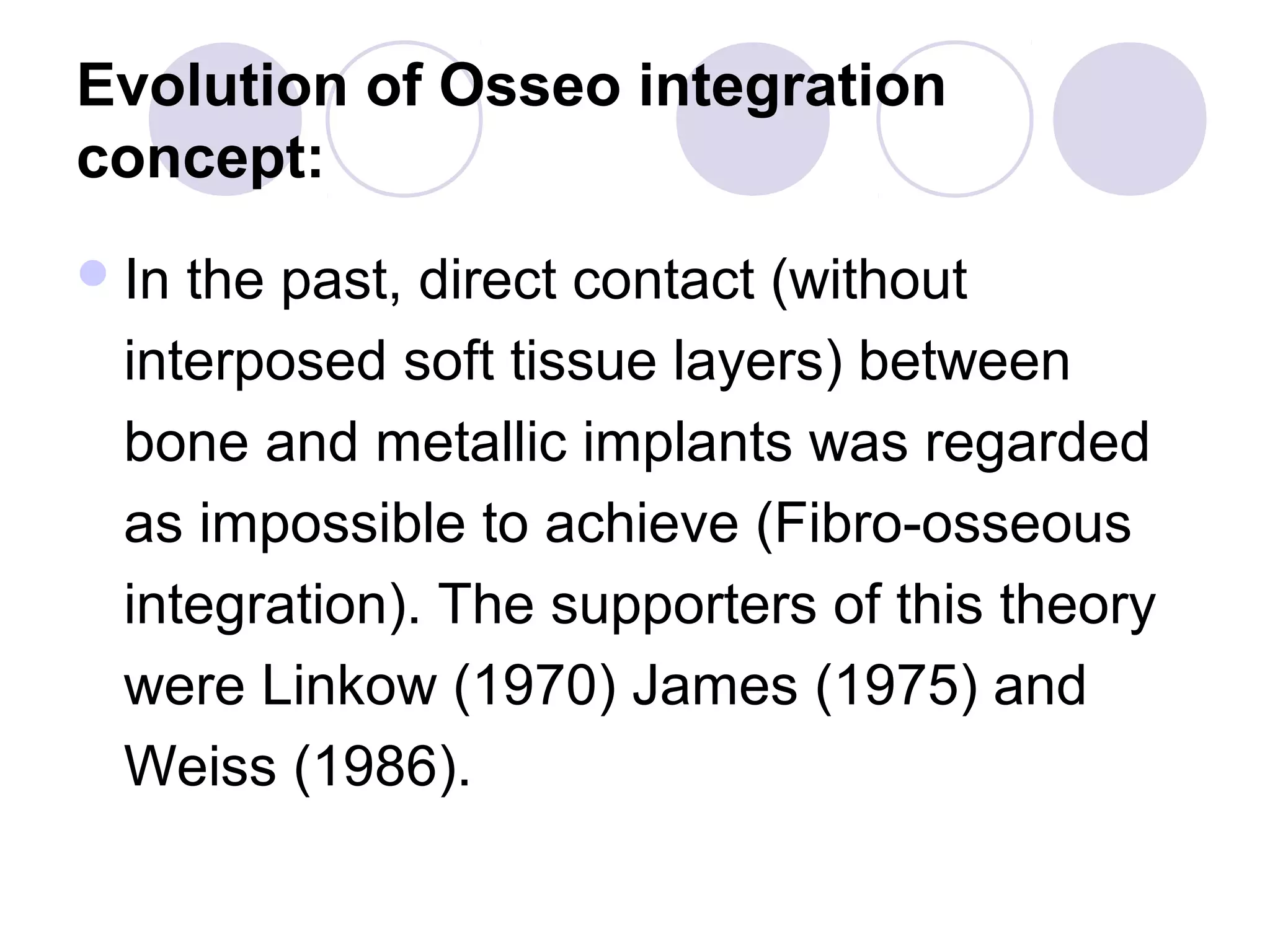 osseointegration | PPT