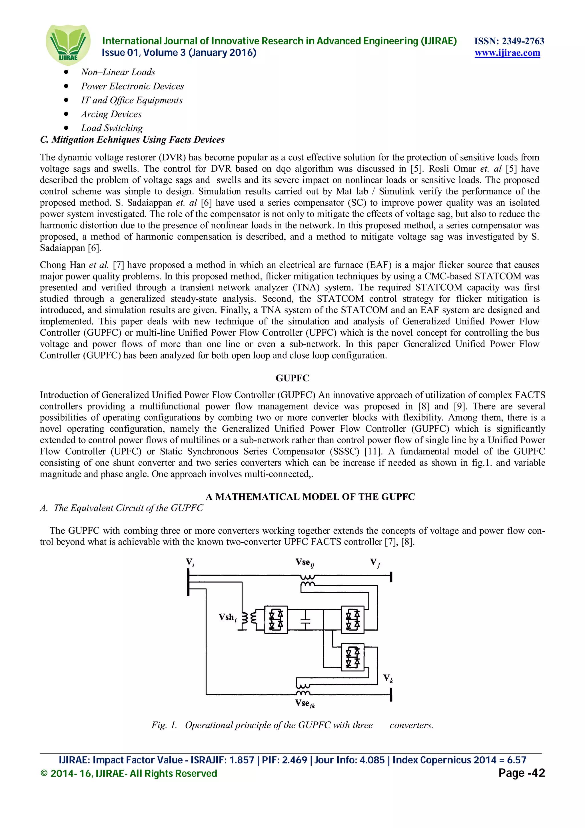 Power Quality Improvement Using GUPFC | PDF