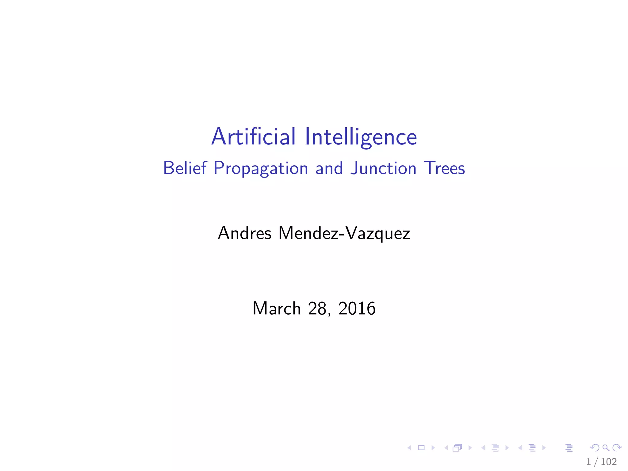 Artificial Intelligence 06.3 Bayesian Networks - Belief Propagation ...