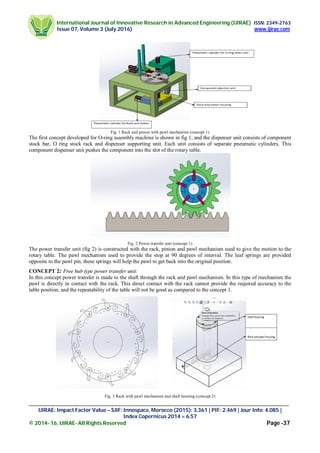 Concept Design and Analysis of Low Cost O-Ring Assembly Machine for ...