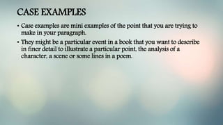 ESSAY WRITING: WRITING THE BODY PARAGRAPH | PPTX | Poetry | Books and ...