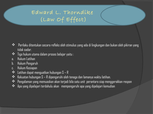 06. teori behavioristik | PPT
