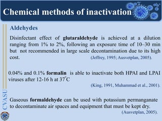 Inactivation of Avian Influenza Viruses by Chemical Agents and Physical ...