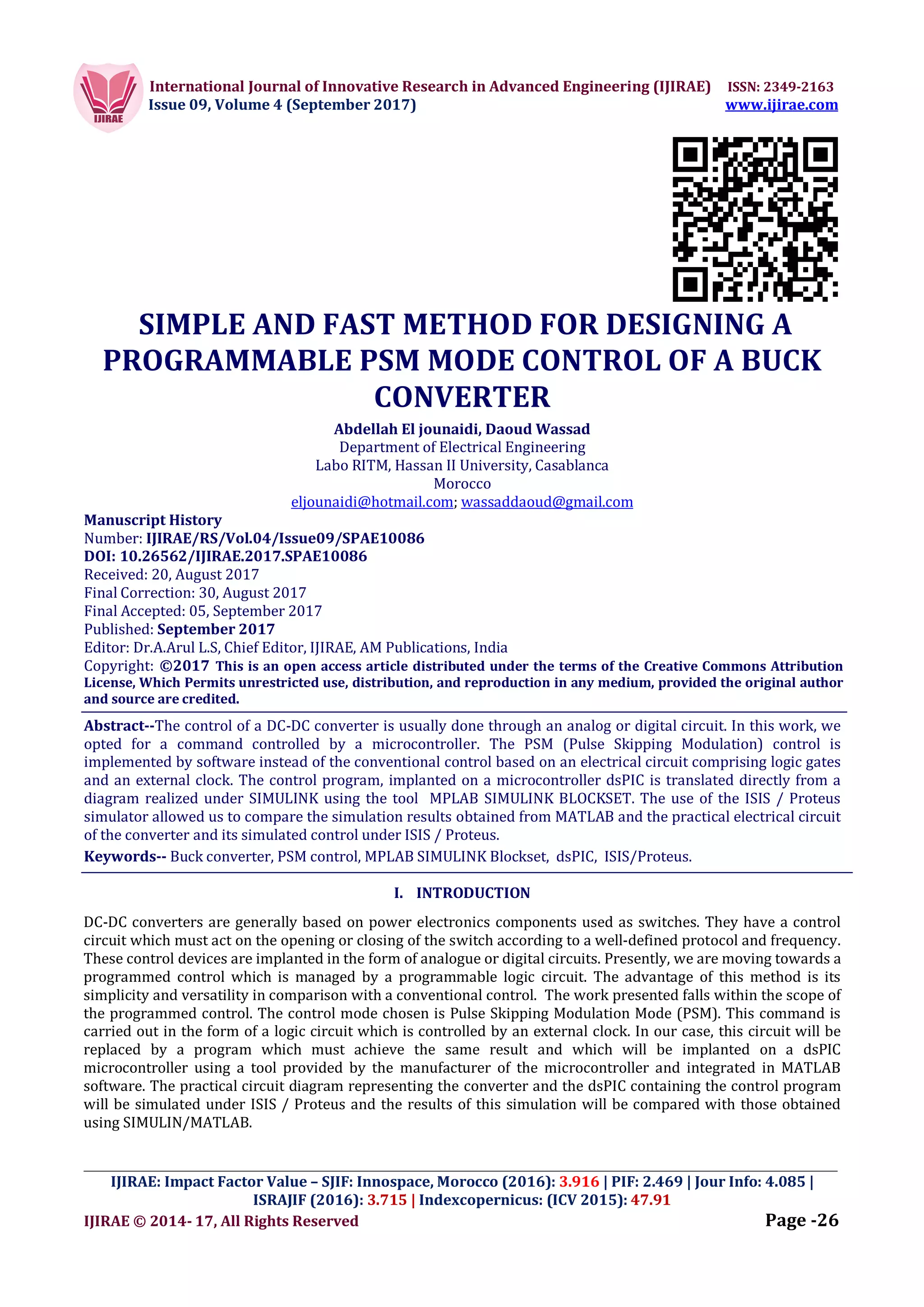 SIMPLE AND FAST METHOD FOR DESIGNING A PROGRAMMABLE PSM MODE CONTROL OF ...