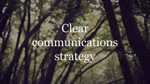 Clear comms strategy - Small charities communications conference, 11 ...