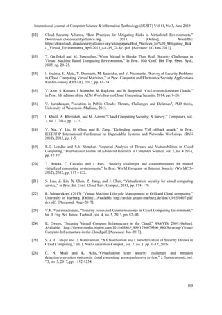 A SURVEY ON SECURITY CHALLENGES OF VIRTUALIZATION TECHNOLOGY IN CLOUD COMPUTING | PDF