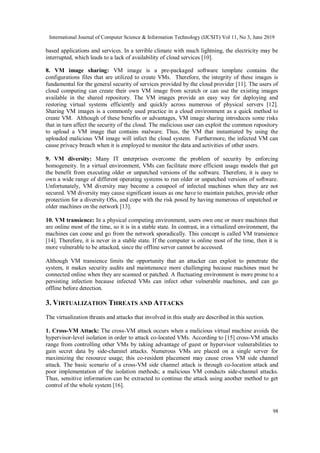 A SURVEY ON SECURITY CHALLENGES OF VIRTUALIZATION TECHNOLOGY IN CLOUD COMPUTING | PDF