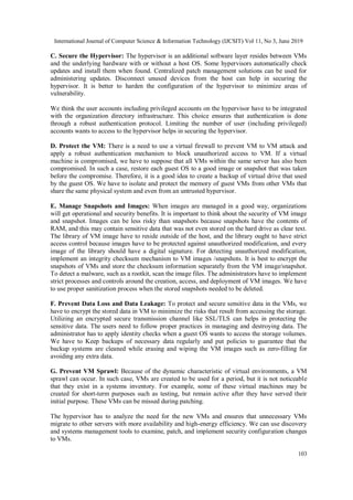 A SURVEY ON SECURITY CHALLENGES OF VIRTUALIZATION TECHNOLOGY IN CLOUD COMPUTING | PDF