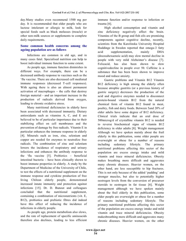 Geriatric nutrition- nutrition for optimal health, energy, and ...