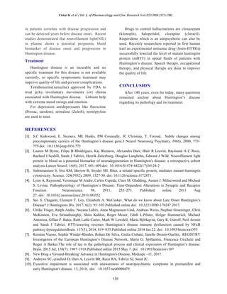 Huntington’s disease | PDF