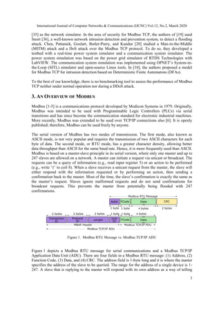 PERFORMANCE EVALUATION OF MODBUS TCP IN NORMAL OPERATION AND UNDER A ...