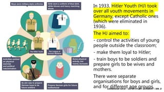 HISTORY IGCSE CONTENT - 20TH CENTURY OPTION - DEPTH STUDY GERMANY: THE ...