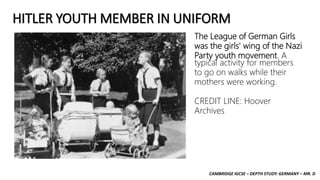 HISTORY IGCSE CONTENT - 20TH CENTURY OPTION - DEPTH STUDY GERMANY: THE ...