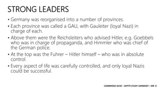 IGCSE REVISION - GERMANY: HITLER COMES TO POWER | PPTX