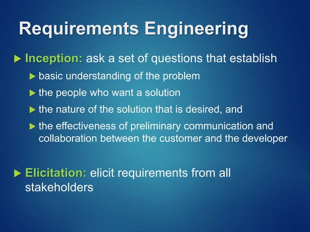 Requirements Engineering | PPT