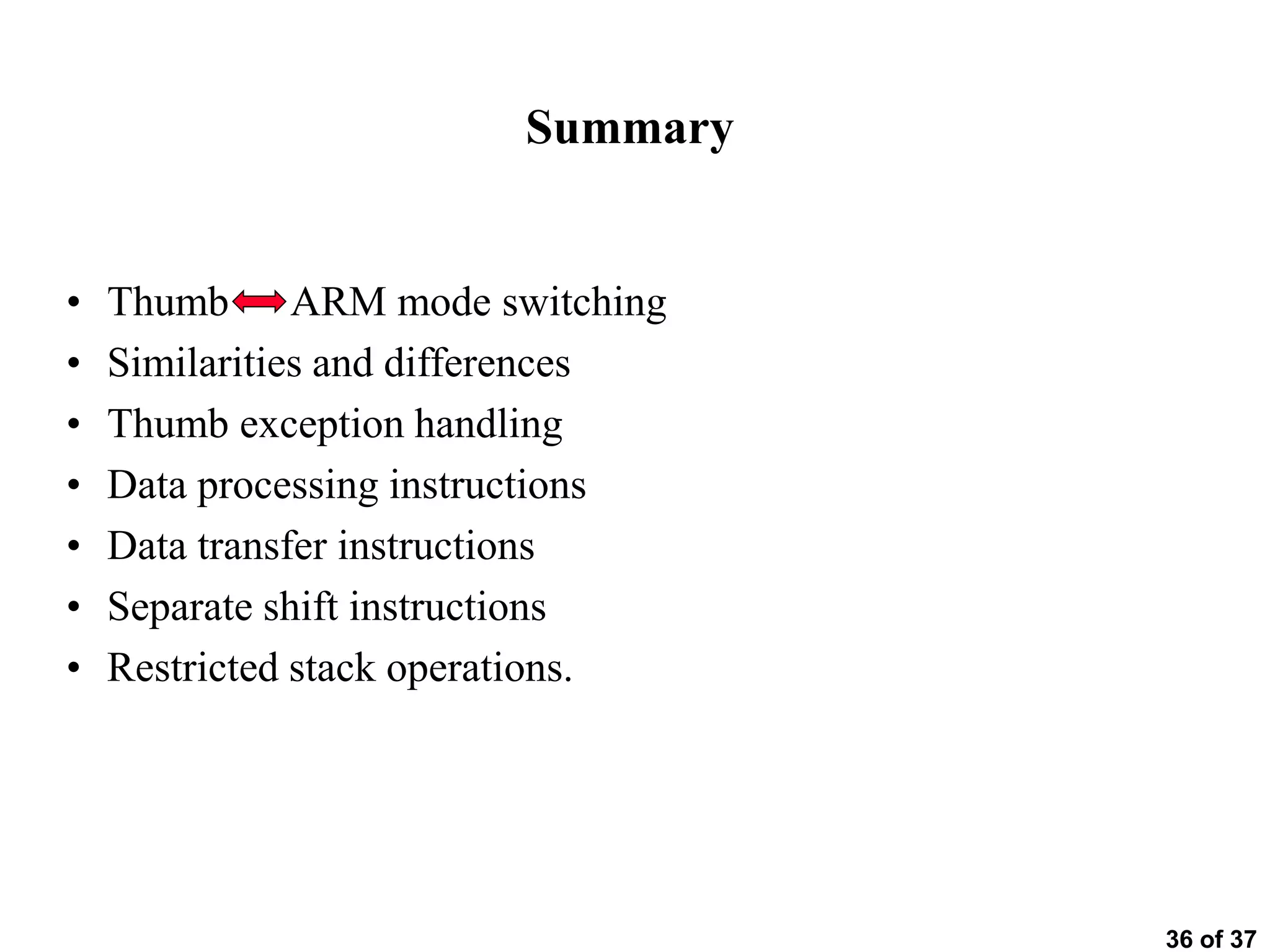 06. thumb instructions | PPT | Operating Systems | Computer Software ...