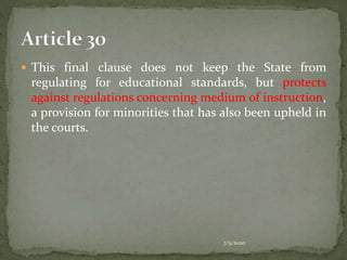 Constitution and Educational Provision | PPT