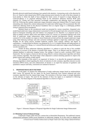 A Fusion Based Visibility Enhancement of Single Underwater Hazy Image | PDF | Photo Editing ...