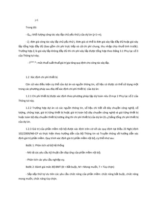 06-2011-TT-BTTTT Phụ lục số 1 Phương pháp lập tổng mức đầu tư | PDF