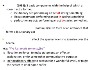 06 speech act and event for students | PPTX