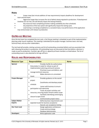 06 template test plan | PDF