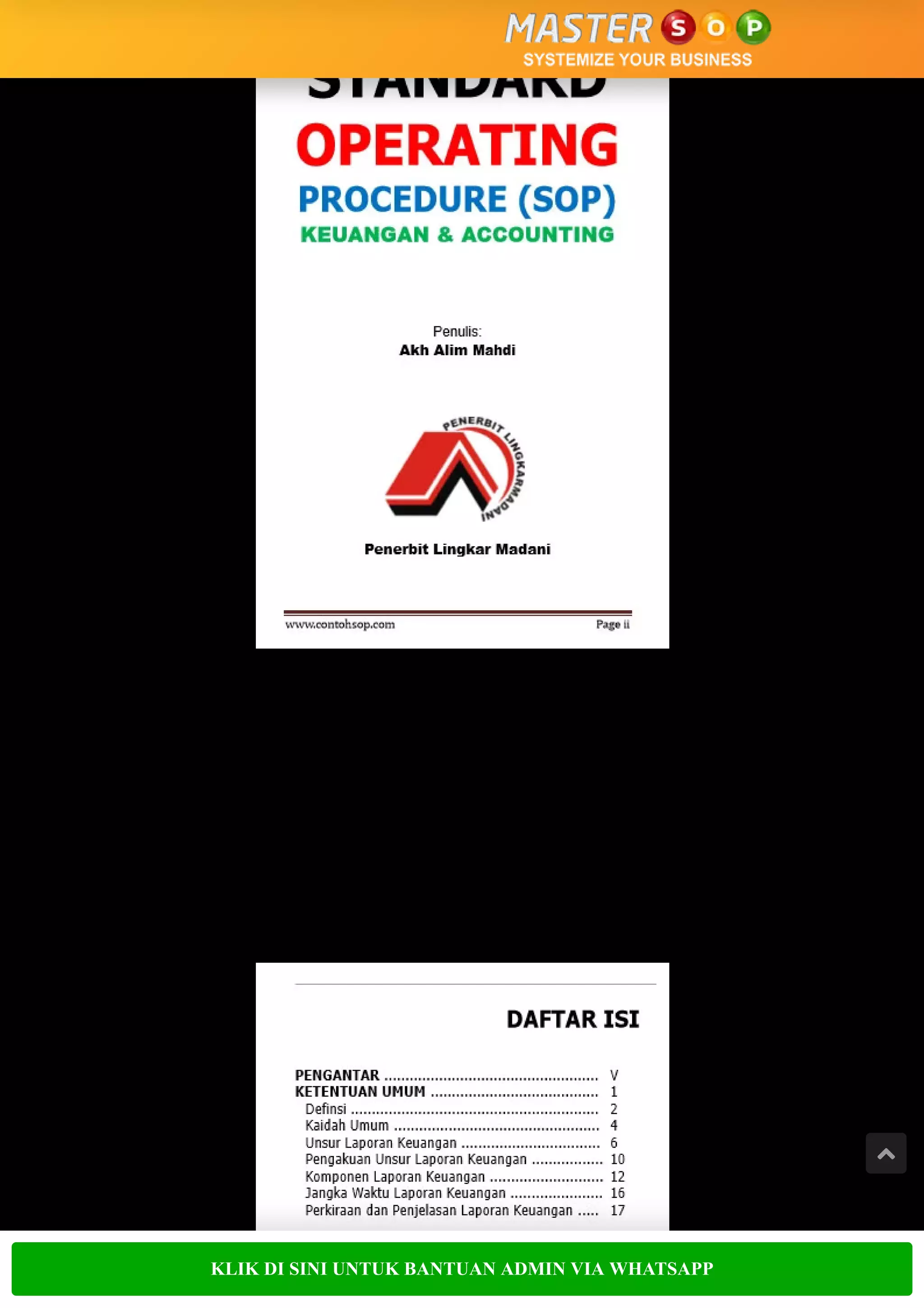 #06. Contoh SOP Keuangan dan Accounting - Master SOP | PDF