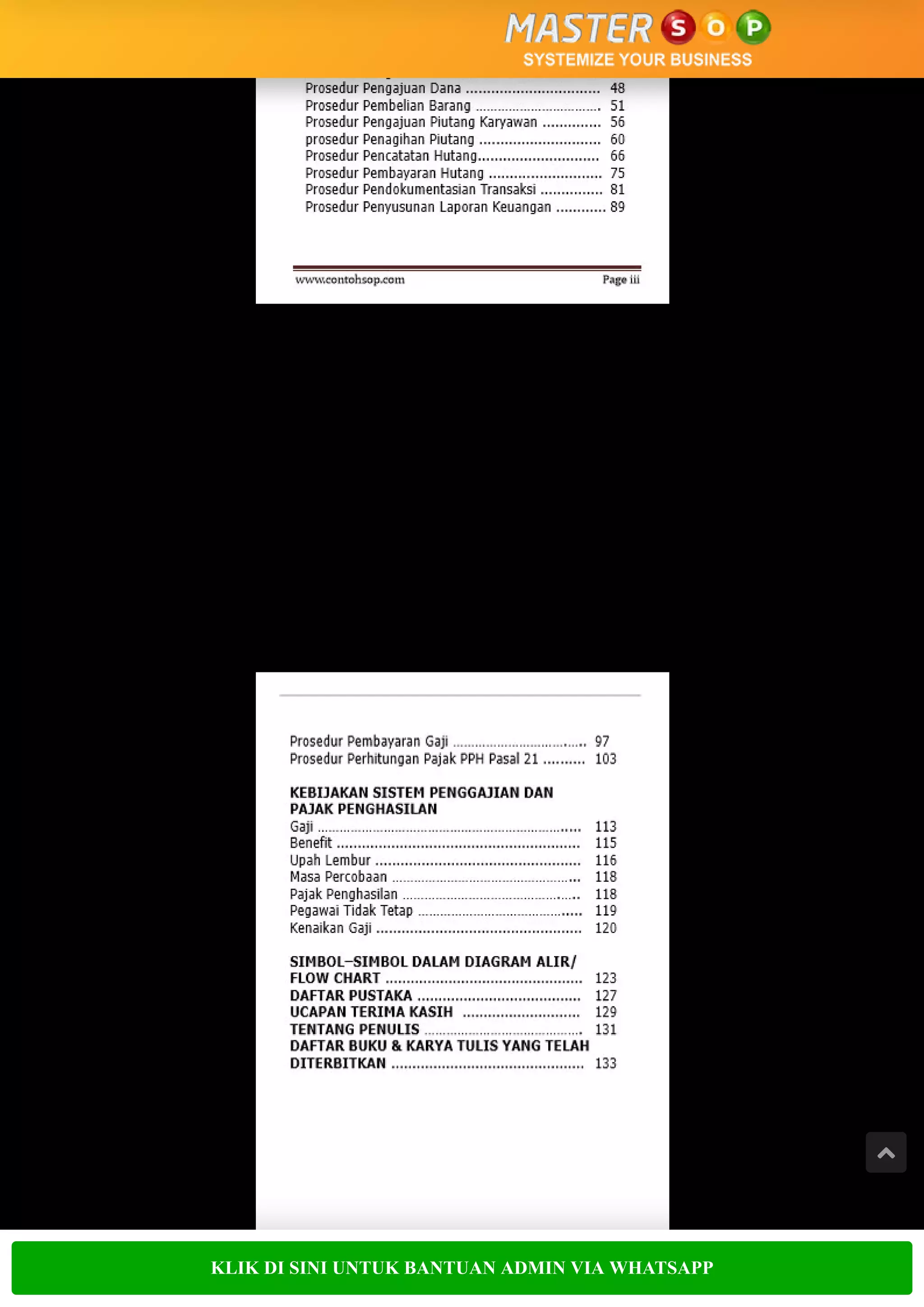 #06. Contoh SOP Keuangan dan Accounting - Master SOP | PDF