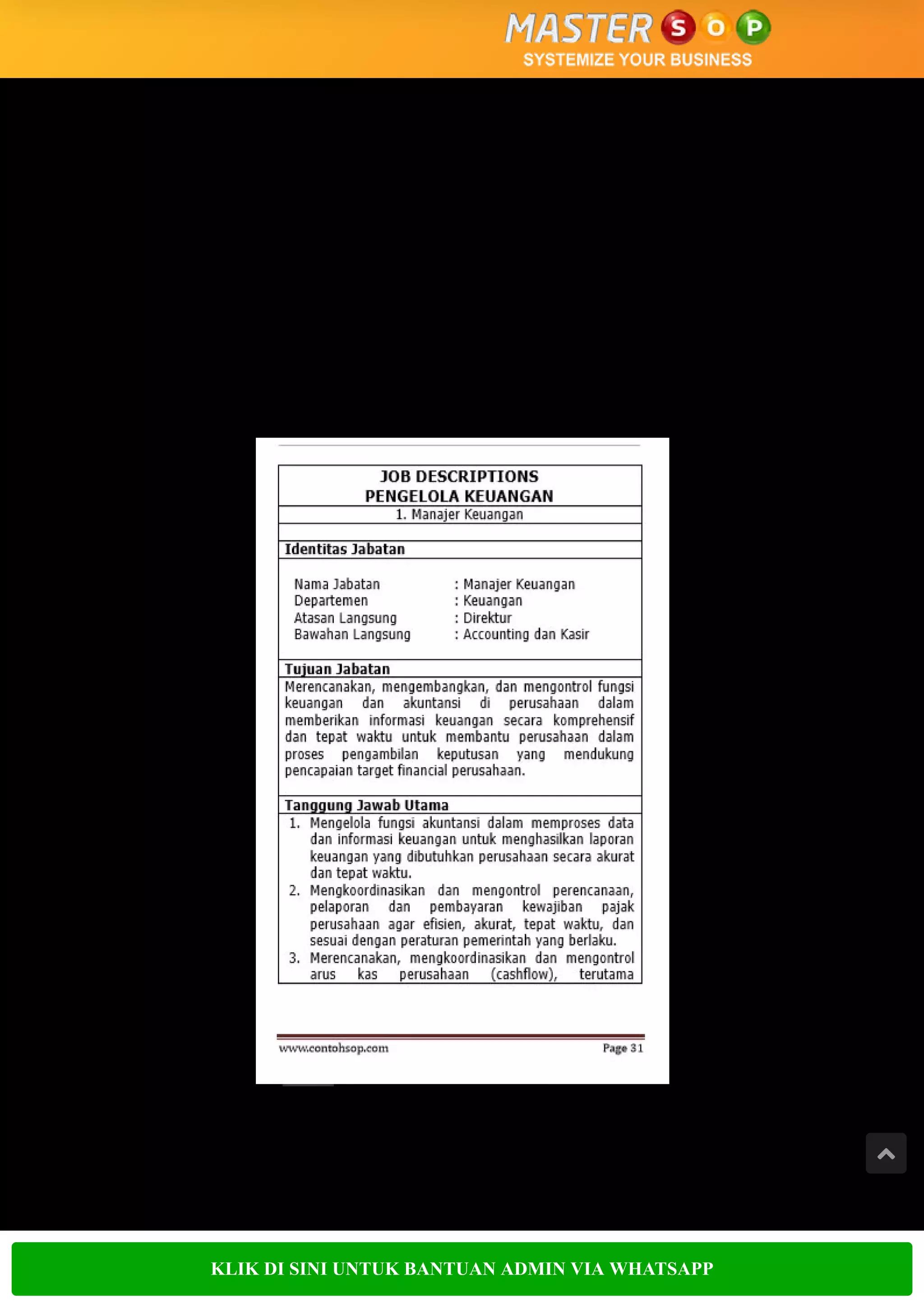 #06. Contoh SOP Keuangan dan Accounting - Master SOP | PDF