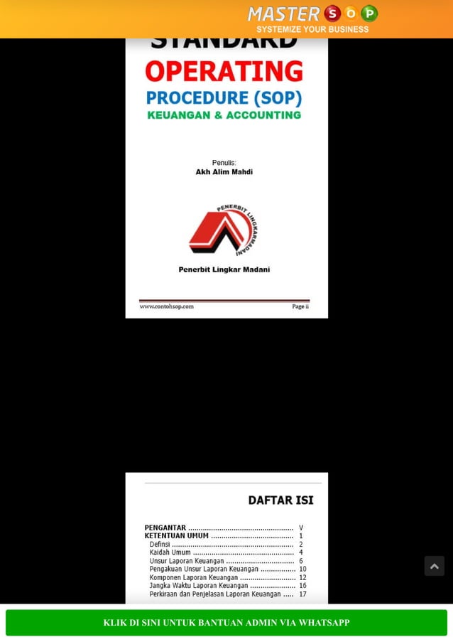 #06. Contoh SOP Keuangan dan Accounting - Master SOP | PDF