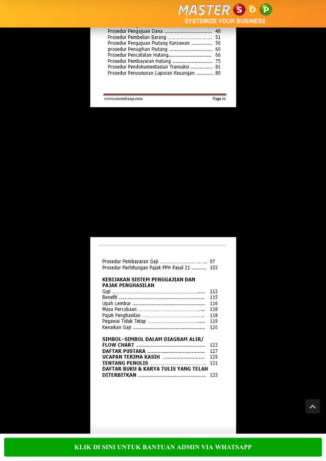 #06. Contoh SOP Keuangan dan Accounting - Master SOP | PDF