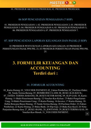 #06. Contoh SOP Keuangan dan Accounting - Master SOP | PDF