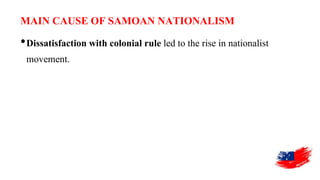 THE SAMOAN MAU MOVEMENT: SAMOAN NATIONALISM - THE MAU A PULE MOVEMENT ...