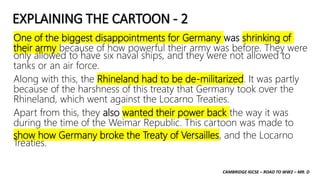 THE ROAD TO WAR 1939 - RHINELAND 1936 | PPTX