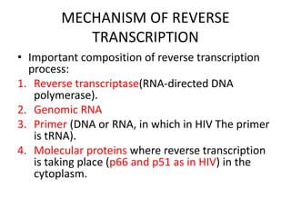06. REVERSE TRANSCRIPTION, HIV AND ARVs.pptx