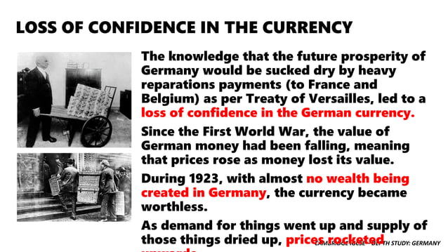 DEPTH STUDY GERMANY: WEIMAR REPUBLIC - 05. HYPERINFLATION | PPTX ...