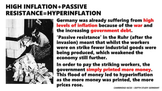 DEPTH STUDY GERMANY: WEIMAR REPUBLIC - 05. HYPERINFLATION | PPT