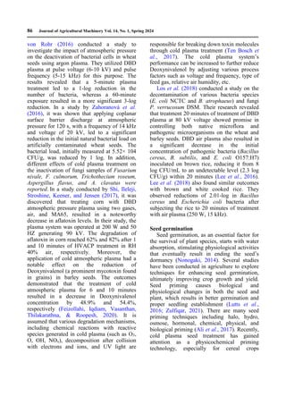 Cold Plasma Technique in Controlling Contamination and Improving the ...