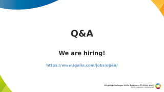 On-going challenges in the Raspberry Pi driver stack: OpenGL 3, Vulkan and more (XDC 2023) | PPT