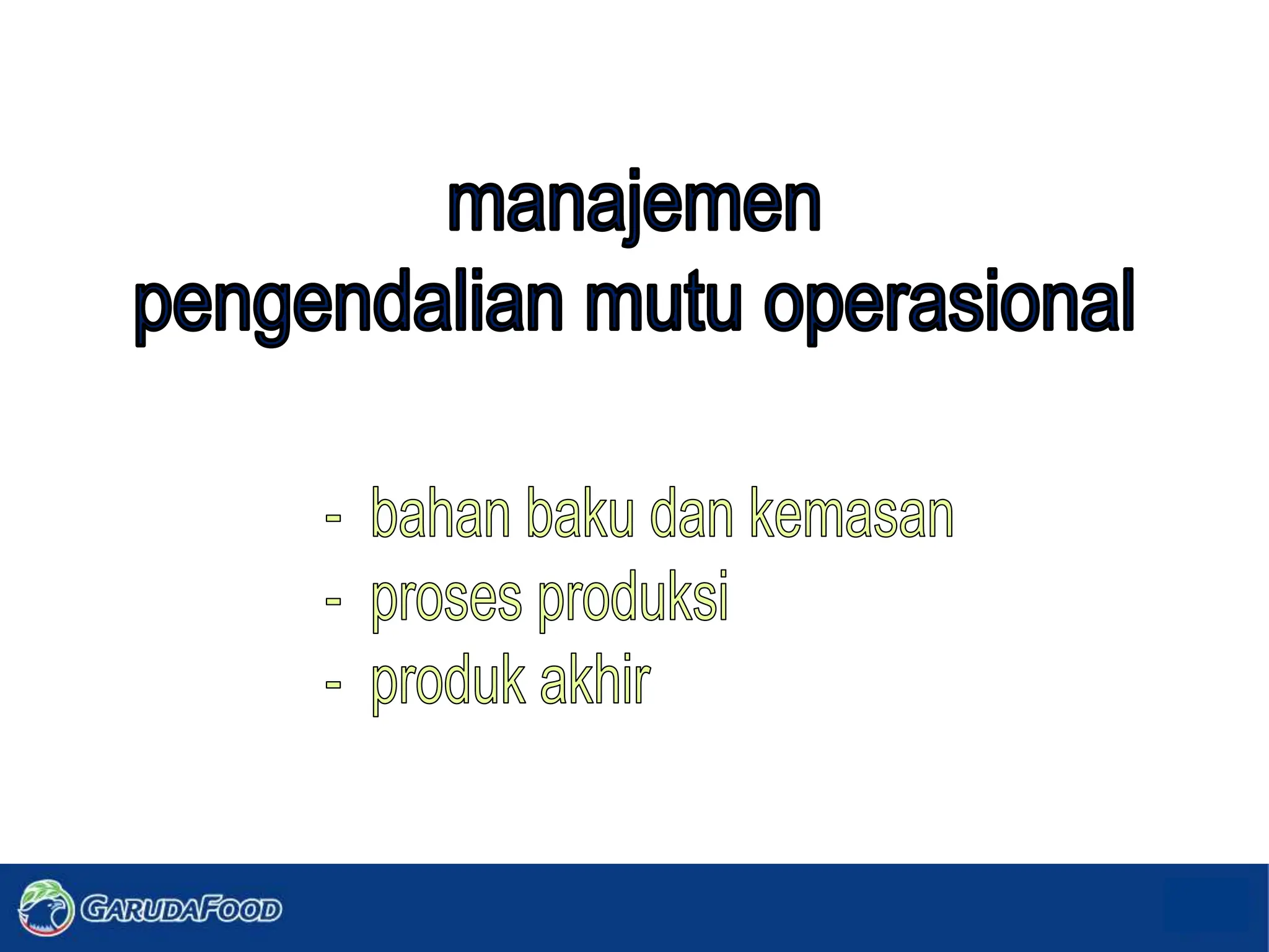 06. Manajemen Sistem QUality control sss | PPT