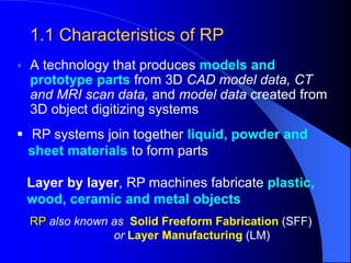rapid protype in mechanical manufacturing system | PPT