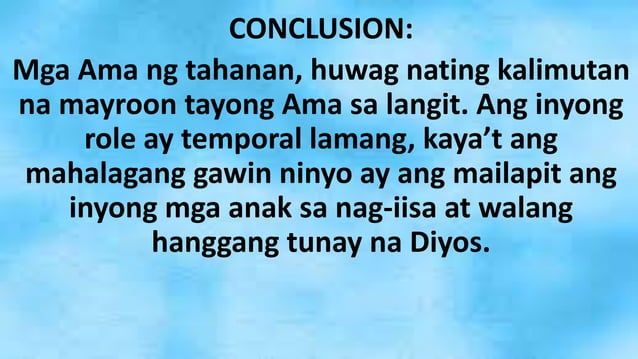 Amang Walang Katulad: Dios Ama Nating Dakila | PPT
