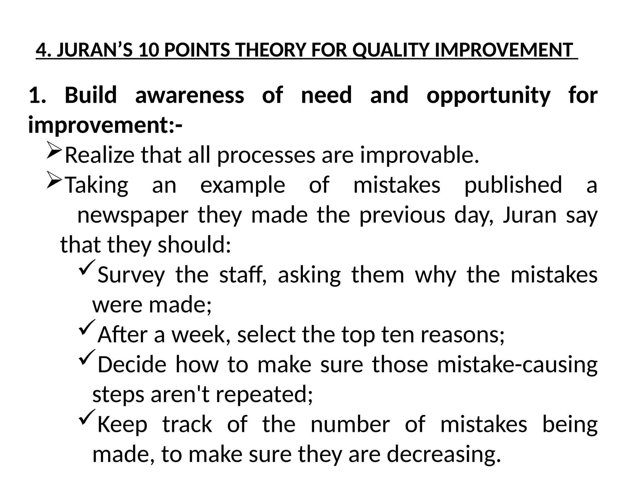 Total quality management by juran trilogy | PPTX