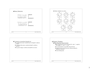 KKKL2013 Digital Logic: Binary Arithmetic | PPT