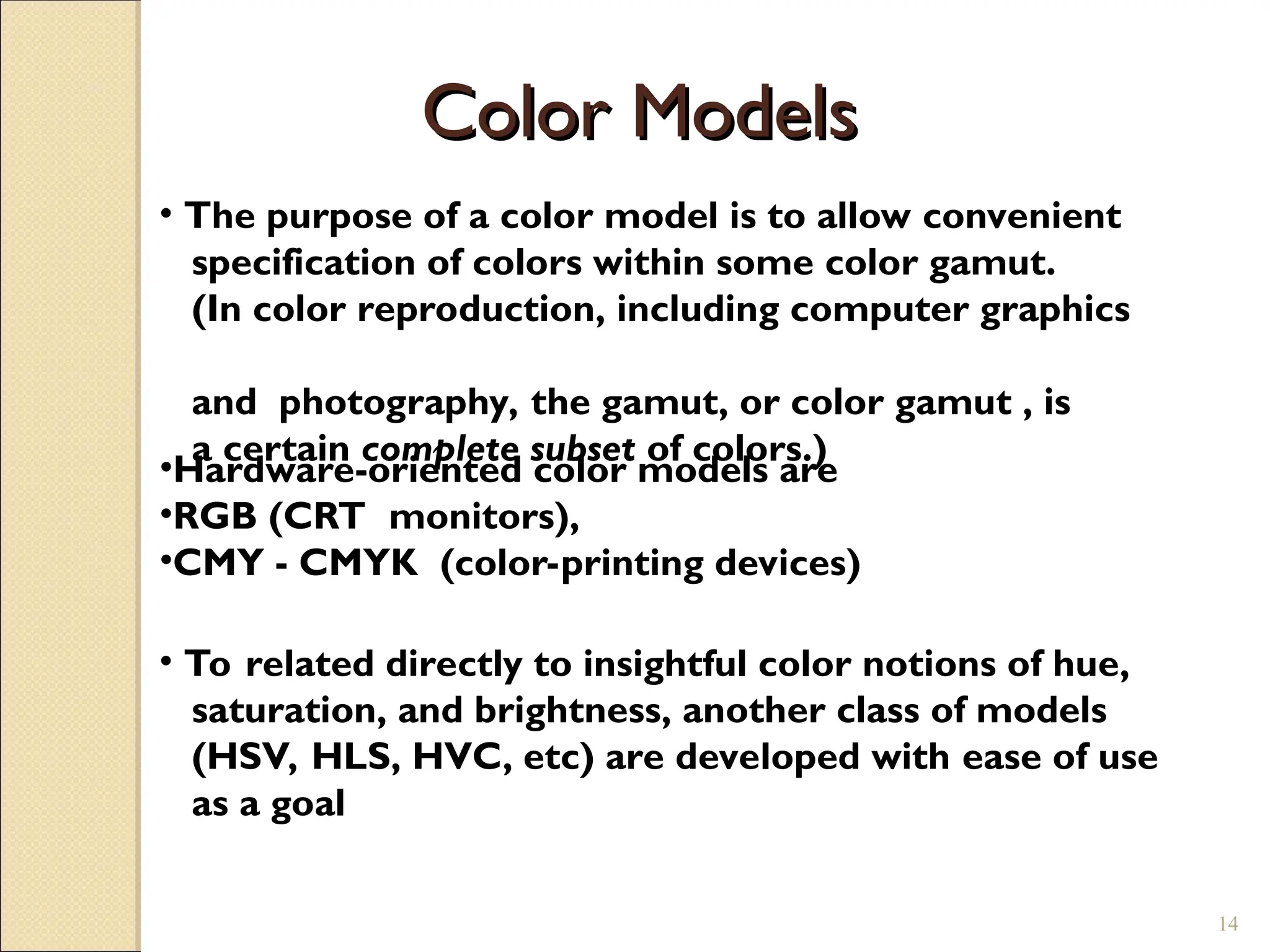 06. Lecture 06 Computer Graphics (Color Model).ppt