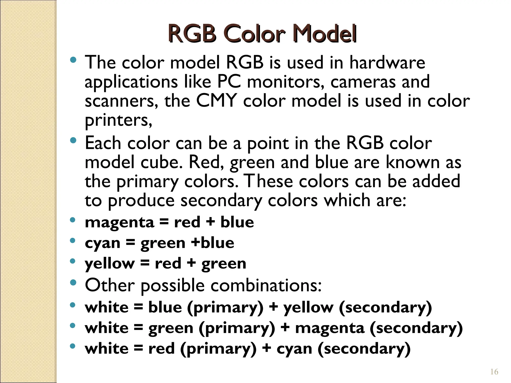 06. Lecture 06 Computer Graphics (Color Model).ppt